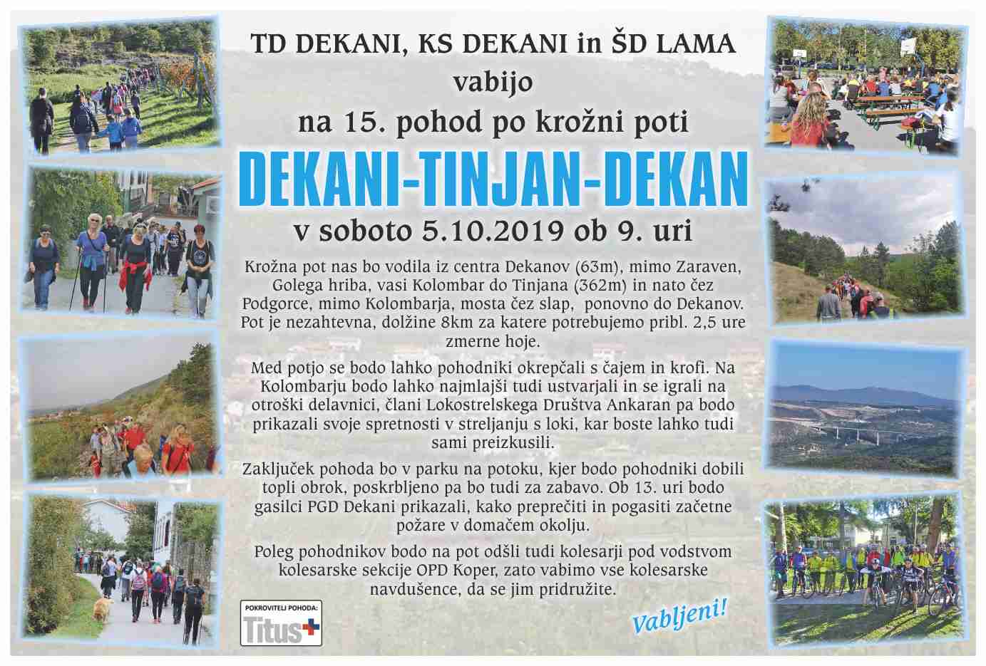 Pohod po krožni poti Dekani –Tinjan-Dekani • Koper