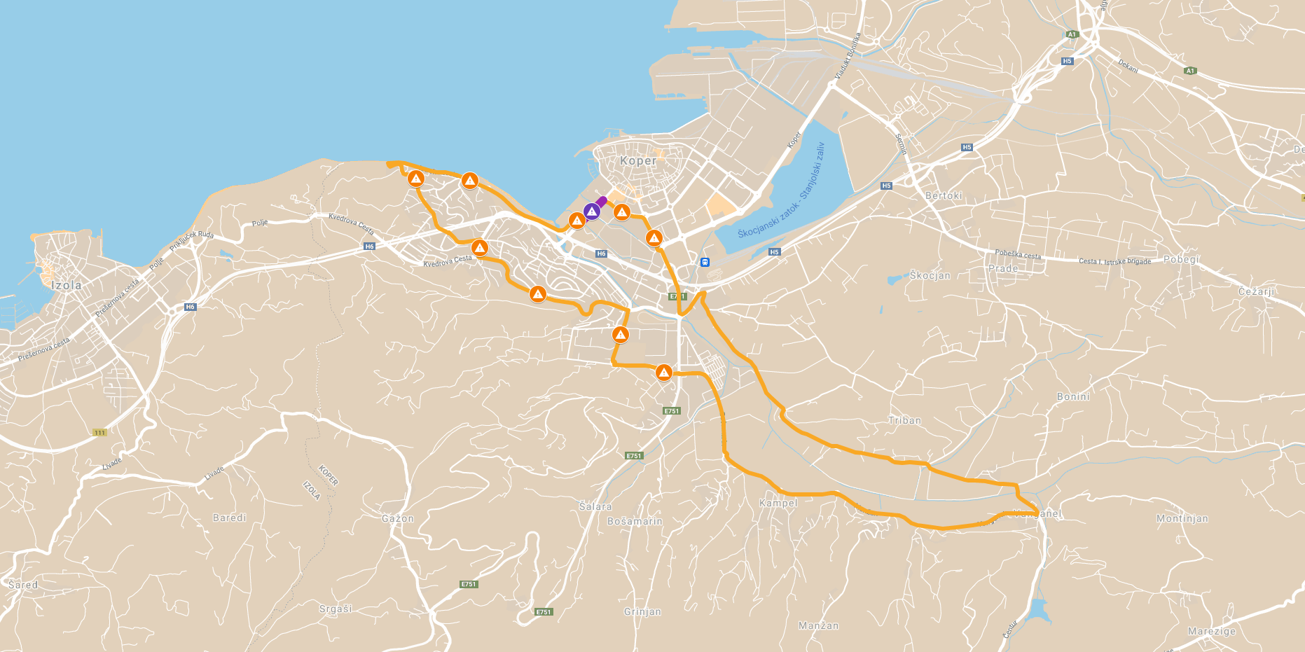 Tudi nedelja v znamenju koles in začasnih popolnih zapor prometa • Koper